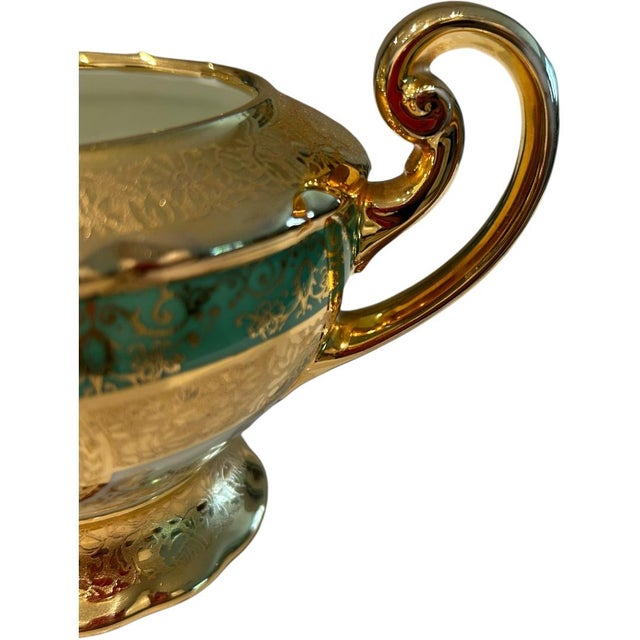 Vintage Victoria Czechoslovakia China 24k Gold Decorated Bohemian ...