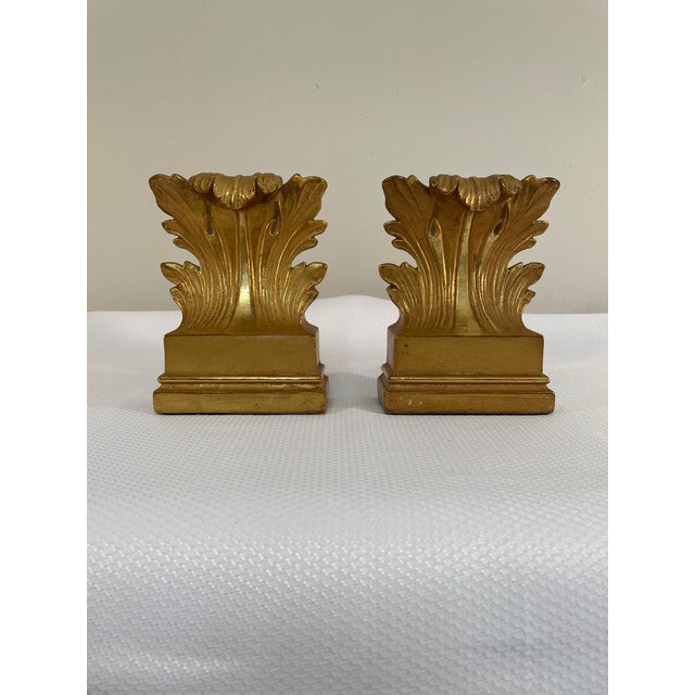 Vintage Mid 20th Century Borghese Florentine Scroll Bookends - a Pair ...