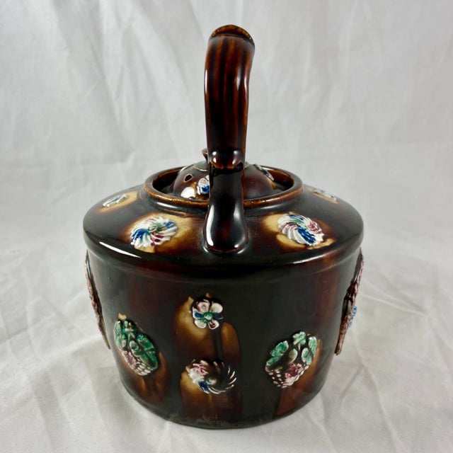 English Measham Bargeware Blue Ribbon Teetotaler Temperance Motto Tea ...