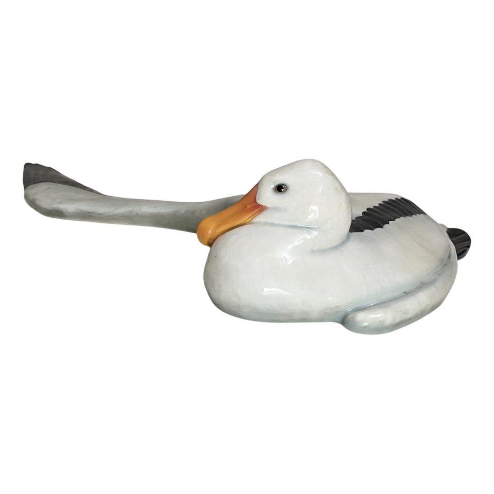 Ceramic Albatross Sculpture from Lenci, 1930s | Chairish