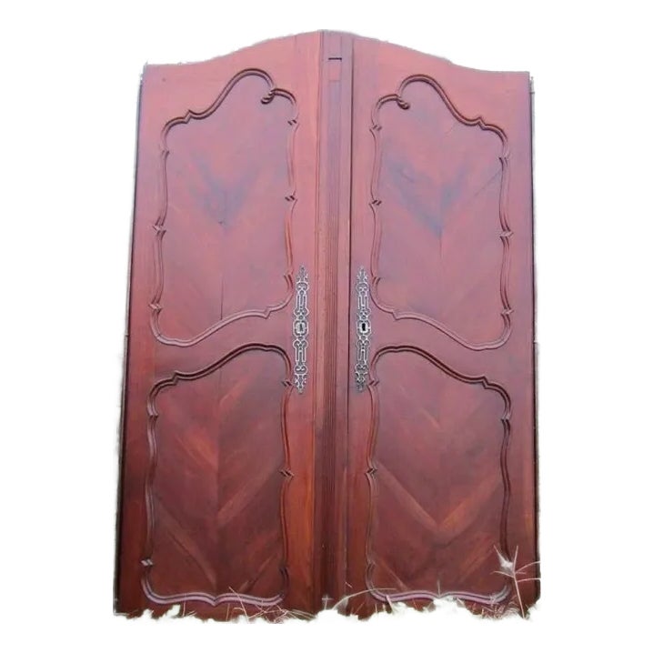 Antique 18th Century French Cherry Normandy Country Doors From Armoire ...
