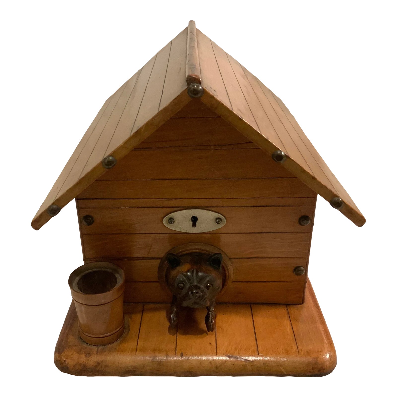 1800s Victorian Dog House Cigar Humidor | Chairish