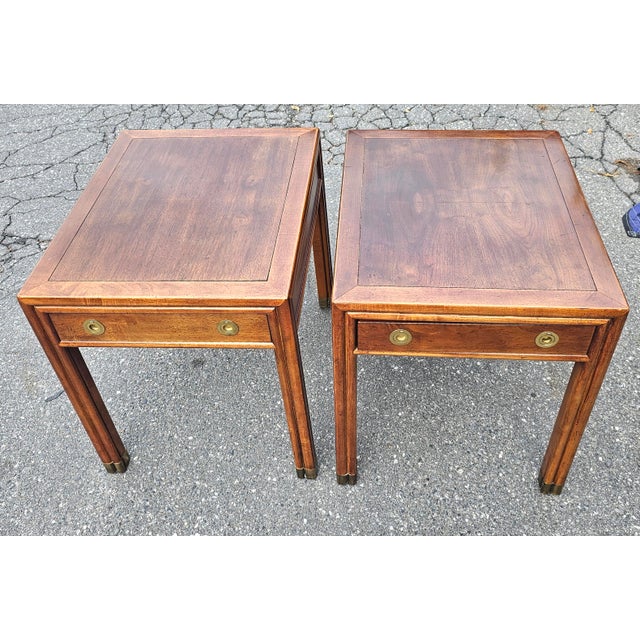 Pair of Mid-20th Century Henredon Side Tables | Chairish