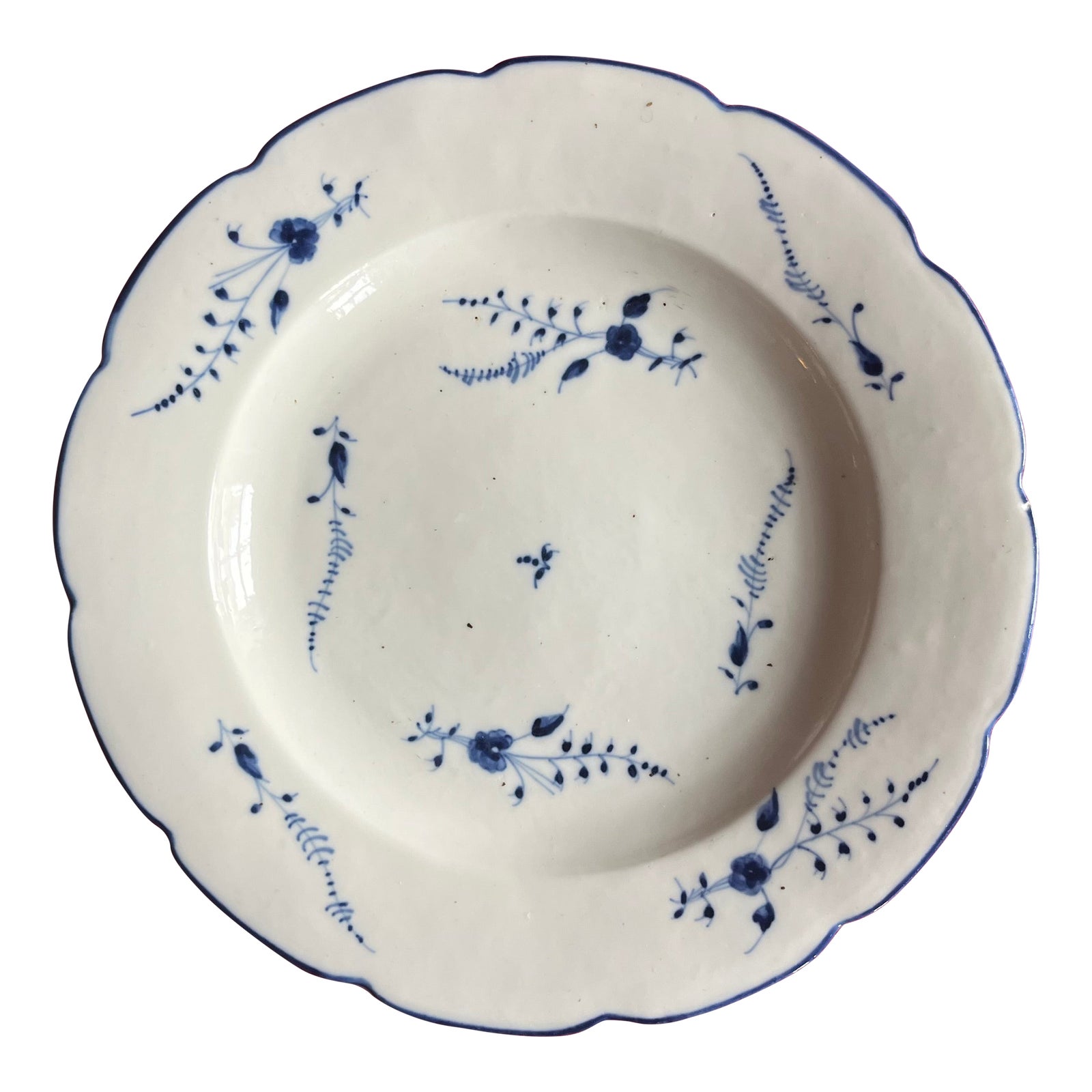 Antique 18th Century French Louis XV Chantilly Porcelain Dinner Plate ...