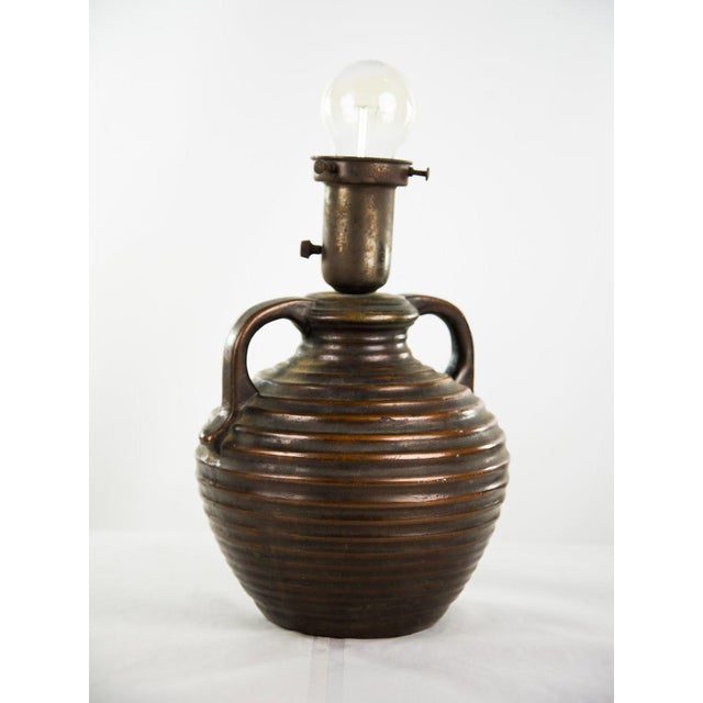 20th Century Ceramic Water Jug Table Lamp | Chairish