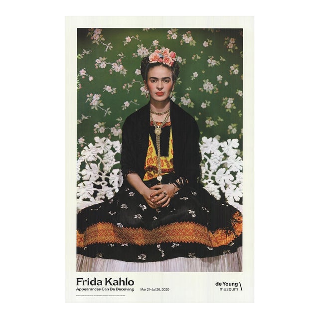 Frida Kahlo Frida on Bench, New York City, 2020 | Chairish