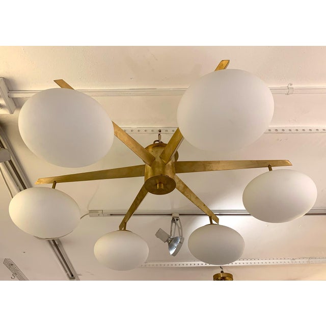 Bespoke Mid-Century Six-Light Fixture | Chairish