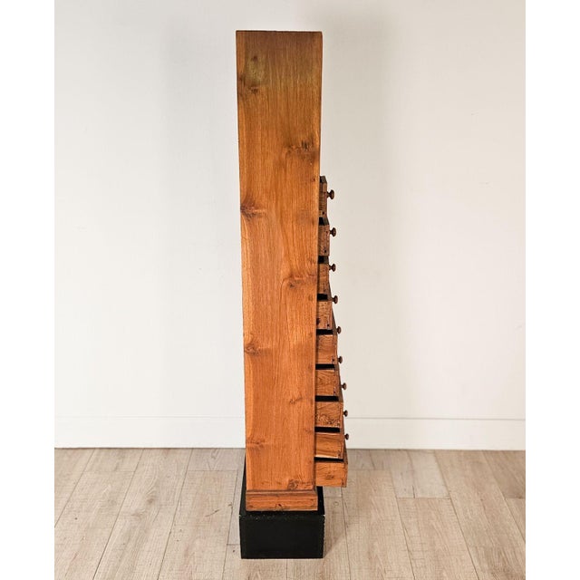 Vintage Triangle Chest on Pedestal, Circa 1975 | Chairish