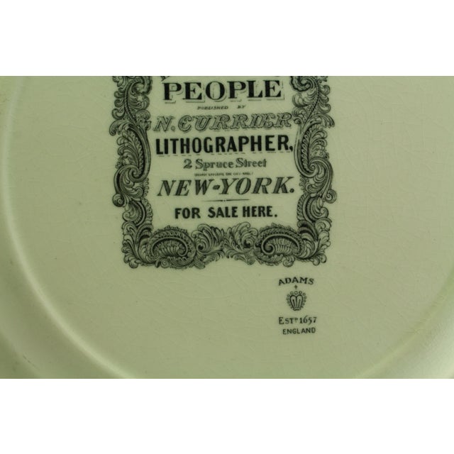 1930's Adams England Plate, N. Currier Engravings for the People ...