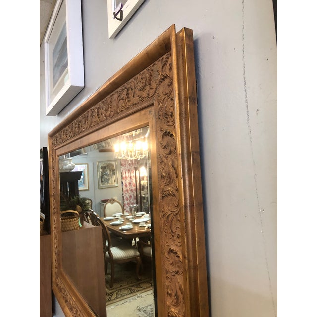 1990s Large Rectangle Beveled Mirror | Chairish