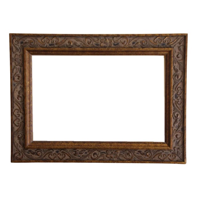 Gold Wood Painting Frame, France, 1950s | Chairish
