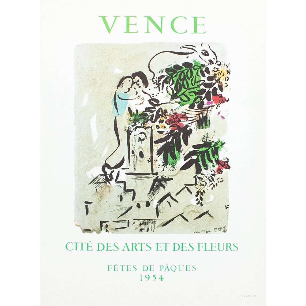 1966 After Marc Chagall, "Vence - City of Arts and Flowers, Easter 1958 ...