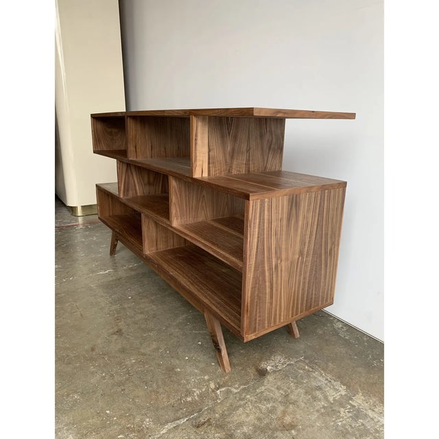 Deep Custom Made Bookcase | Chairish