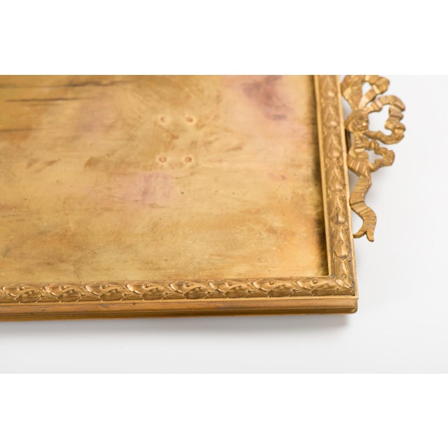 Early 20th Large Vintage Brass Picture Frame | Chairish