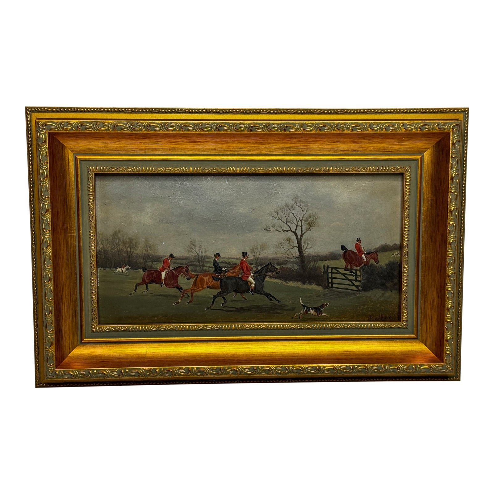 Victorian Oil Painting C1880 Full Cry (The Berkeley Hunt) by Charles ...