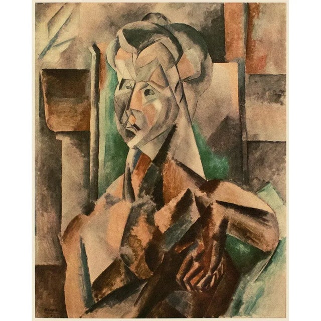 1954 Pablo Picasso "Woman in Green", Large Period First Limited Italian ...