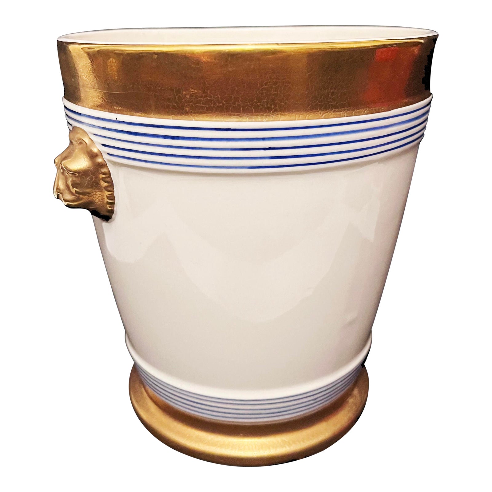 Antique 19th Century Old Paris Planter Vase Cachepot | Chairish