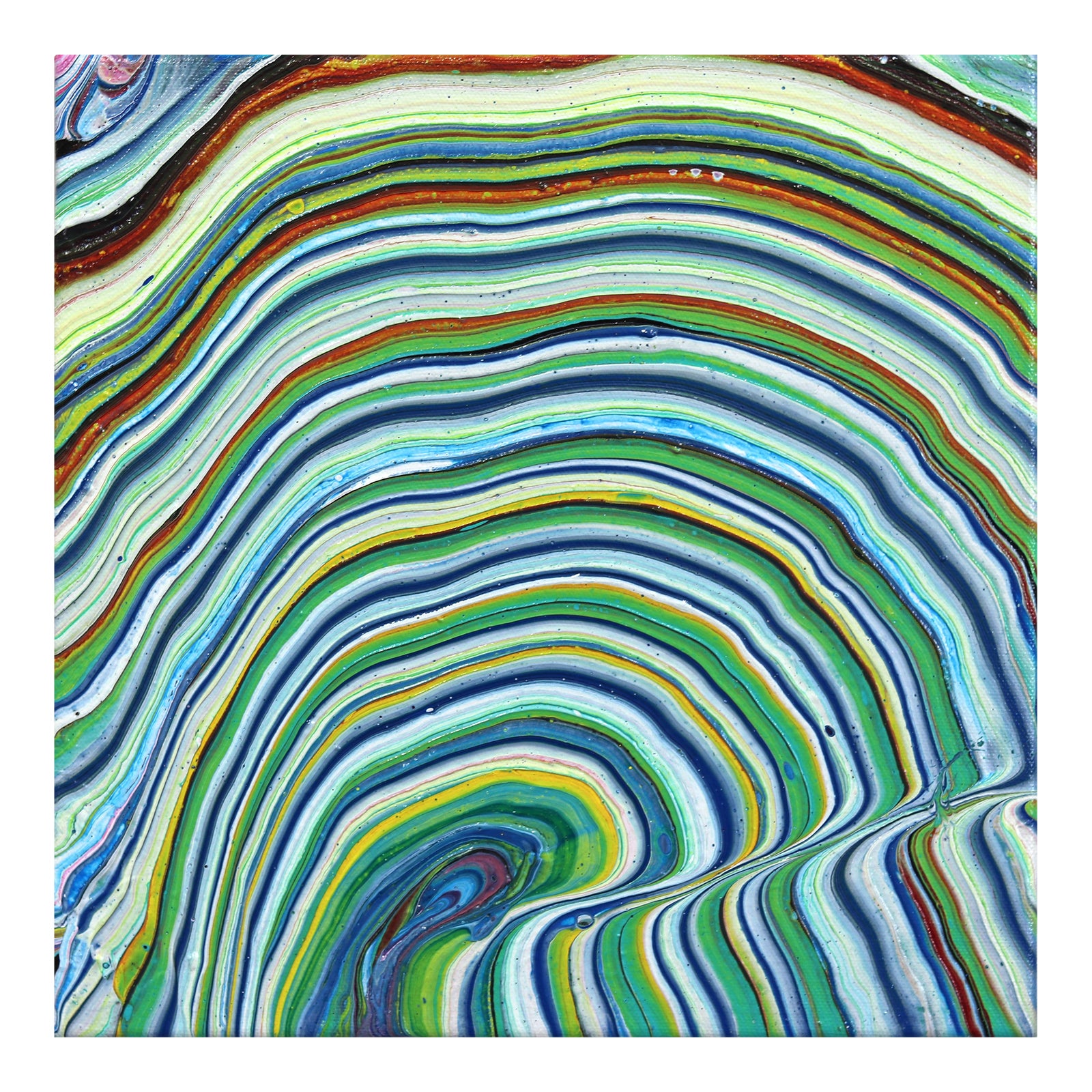 Souvenir - Abstract Earth Tone Optical Illusion Street Art Painting on ...