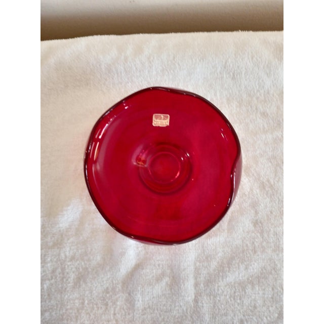 Vintage 1960's Viking Epic #6602 Ruby Bon Bon 6 1/2" | Chairish