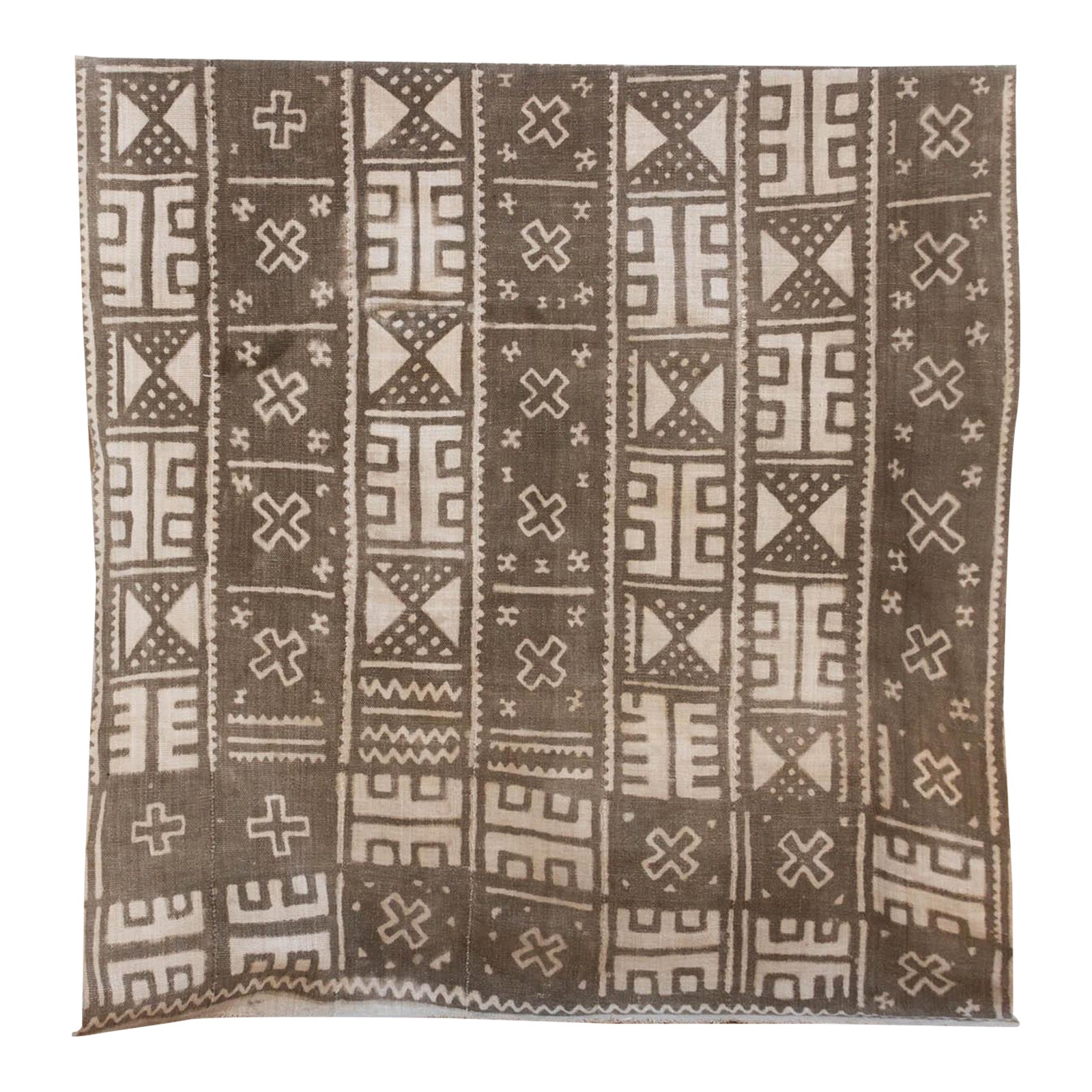 West African Tribal Pattern Mudcloth | Chairish