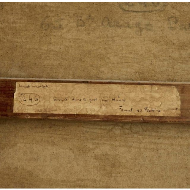 1920 Cargo dans la Port du Havre Painting | Chairish