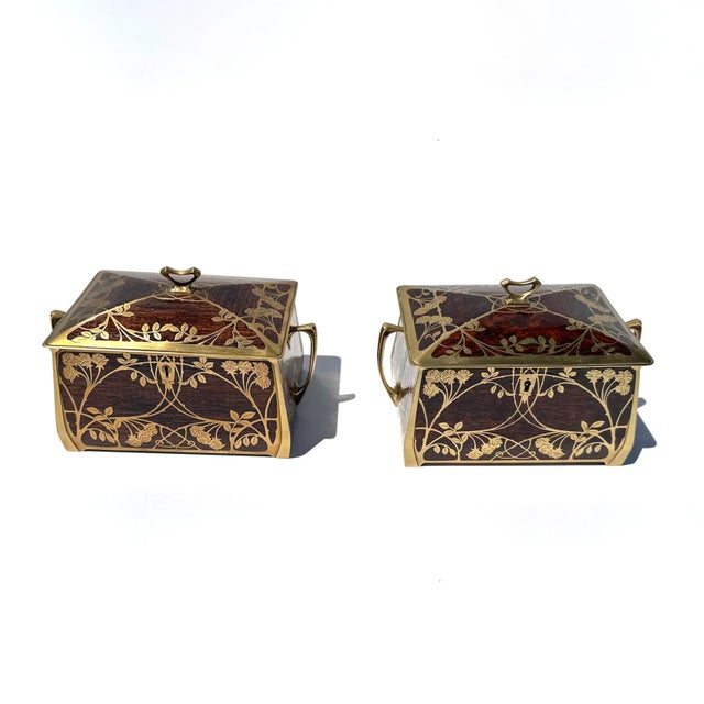 Pair of Art Nouveau Coromandel Boxes by Erhard & Söhne, 1900 | Chairish
