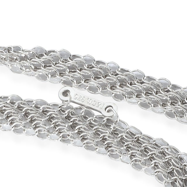Tiffany & Co. Elsa Peretti 36Mm Open Heart Pendant On Mesh Chain ...
