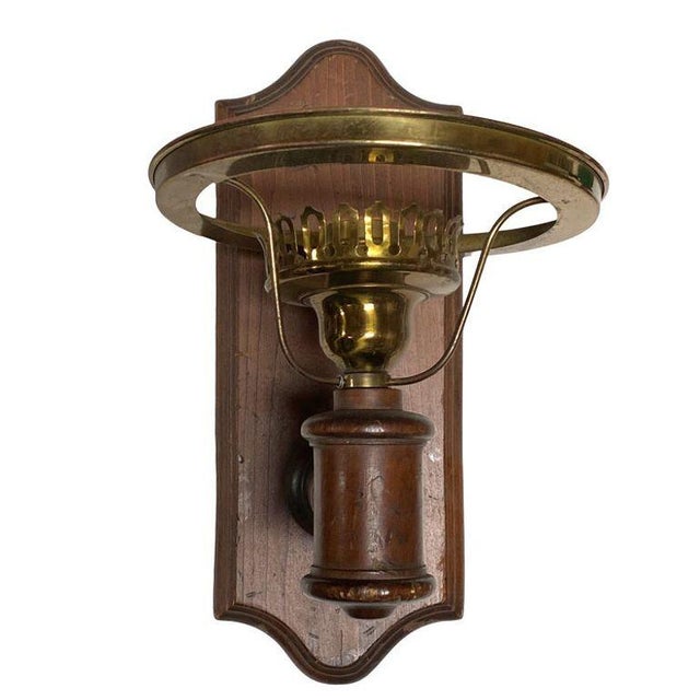 1950s Western Oil Lamp Green Bankers Electric Sconce With Shade, Pair ...