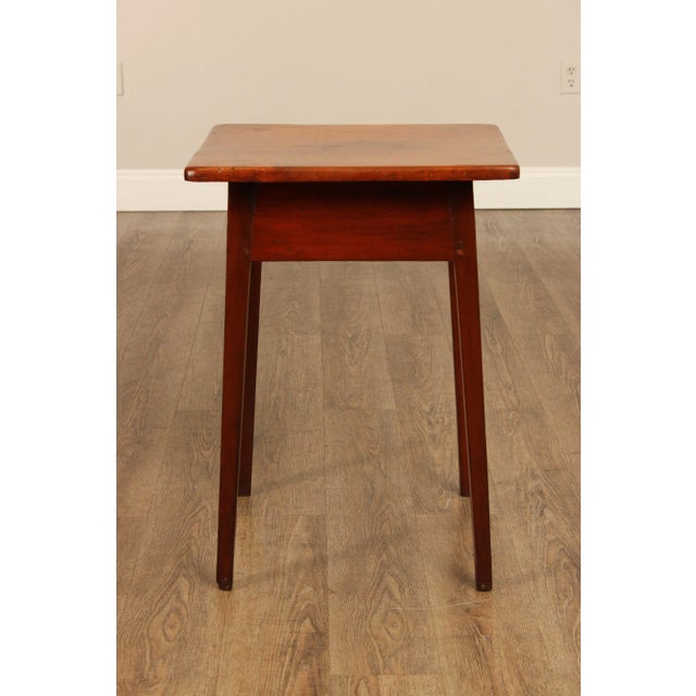 Antique Federal Softwood Single Drawer Splayed Leg Work Table ...