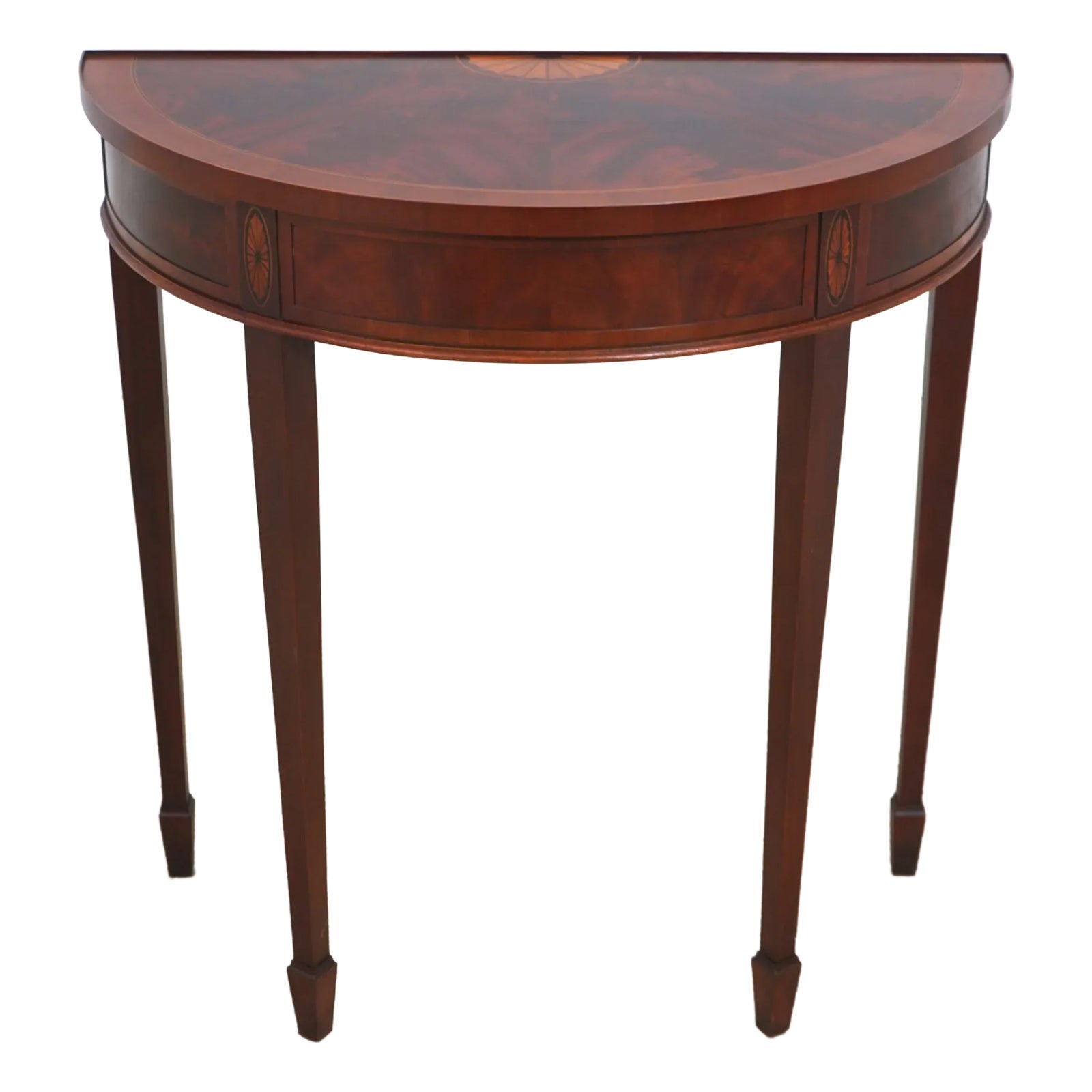 Hekman Federal Style Flame Mahogany Console Table | Chairish