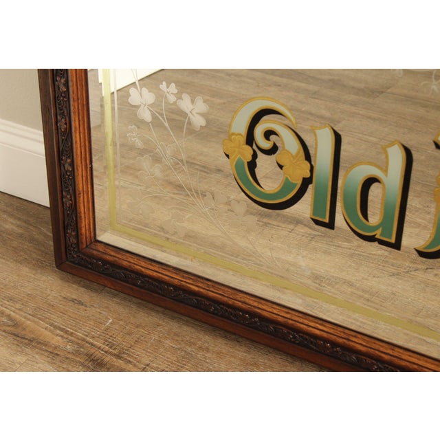 McConnell's Irish Whisky Large Mirror Advertising Pub Sign | Chairish