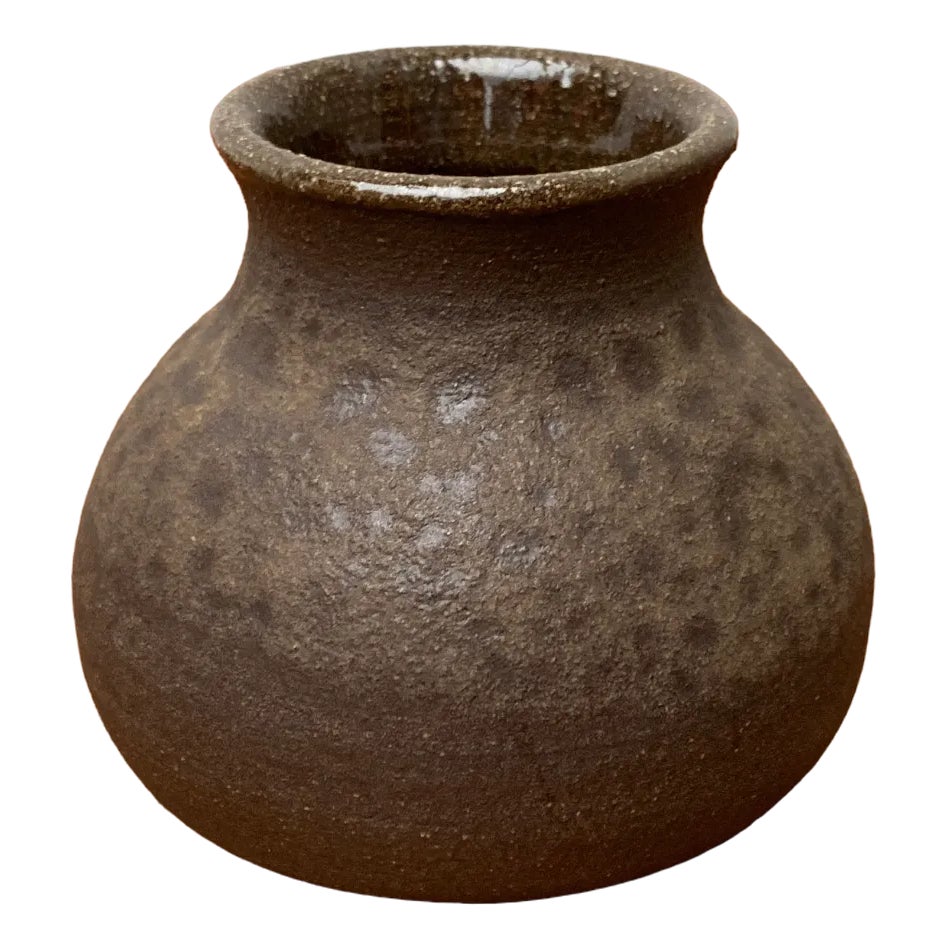 Mid-Century German Studio Pottery Vase from TM, 1960s | Chairish