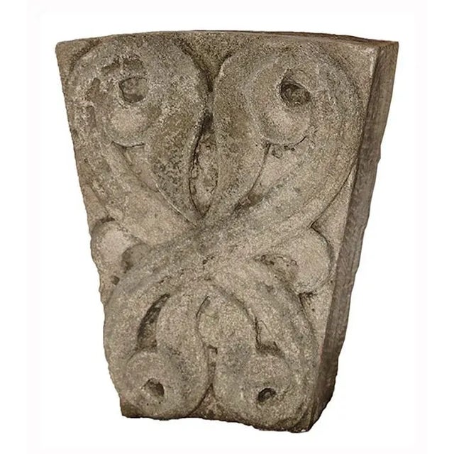 Late 19th Century Traditional Limestone Keystone | Chairish