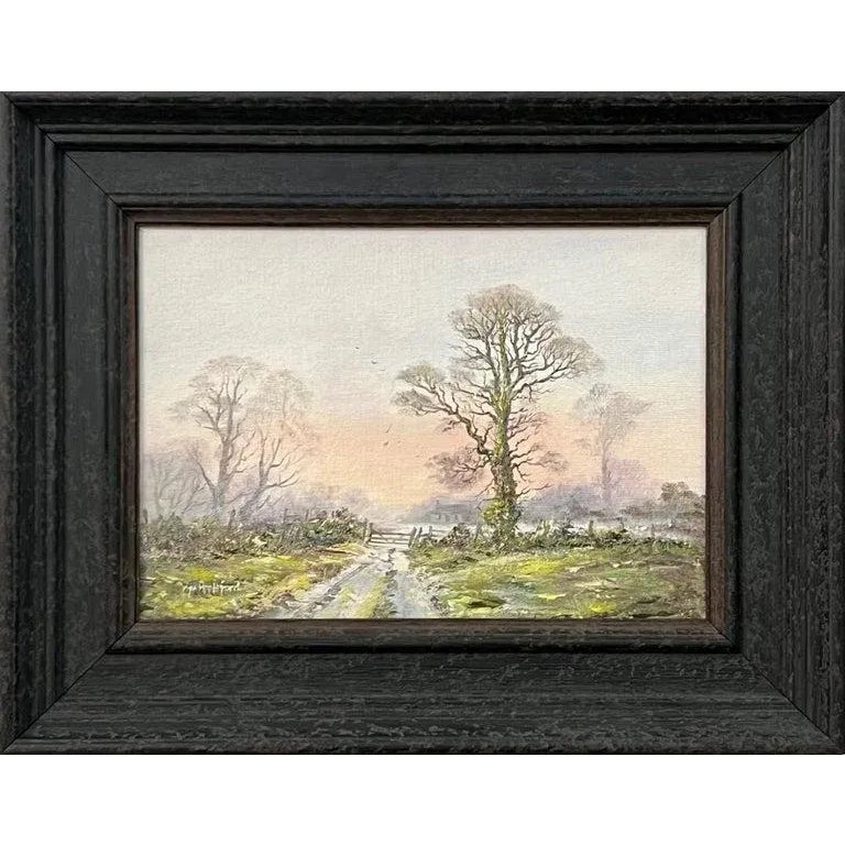 Wyn Appleford, Farm Track in Wooded Landscape with Pink & Green by 20th ...