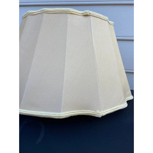 Late 20th Century Silk Lamp Shades - a Pair | Chairish