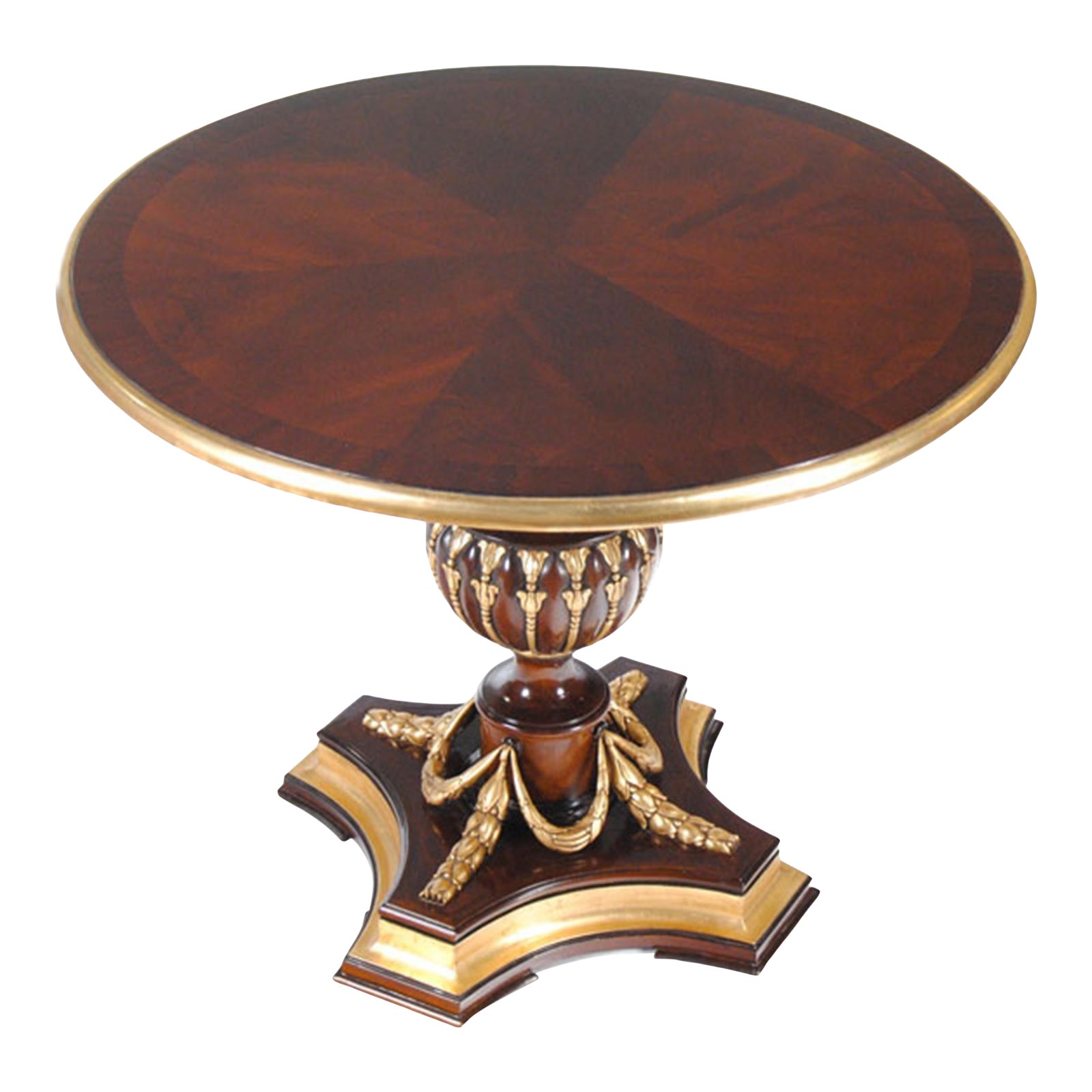 Traditional Mahogany Center Table | Chairish