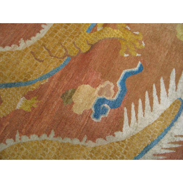 Mid 18th Century Antique Ningxia Pillar Rug | Chairish