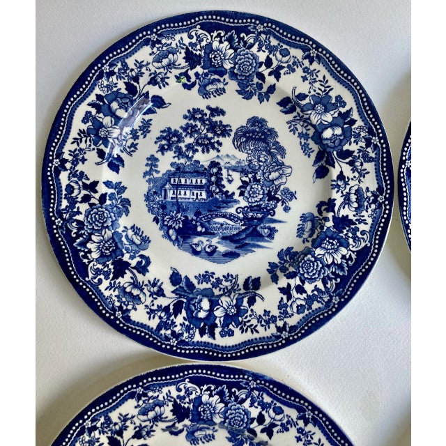 Set of 4 Royal Staffordshire Clarice Cliff "Tonquin" Dinner Plates ...