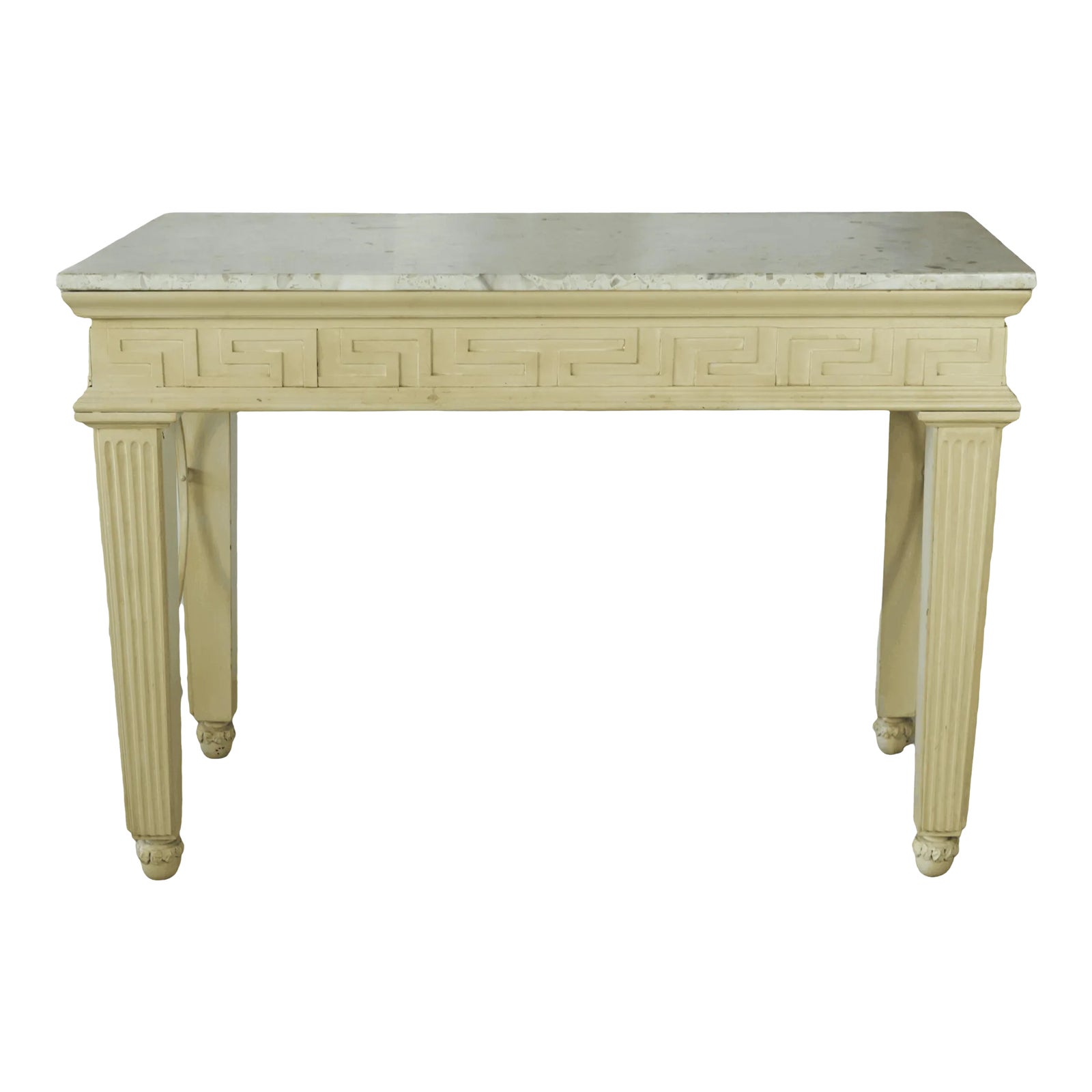 Neoclassical White Greek-Style Console Table | Chairish