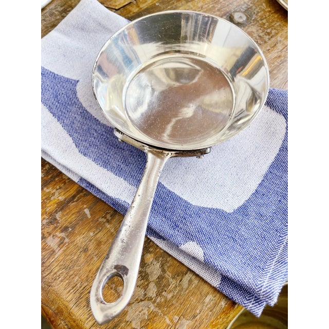 Antique Heinrichs Solid Bronze & Sterling Silver Sauté Pan From Carlton ...