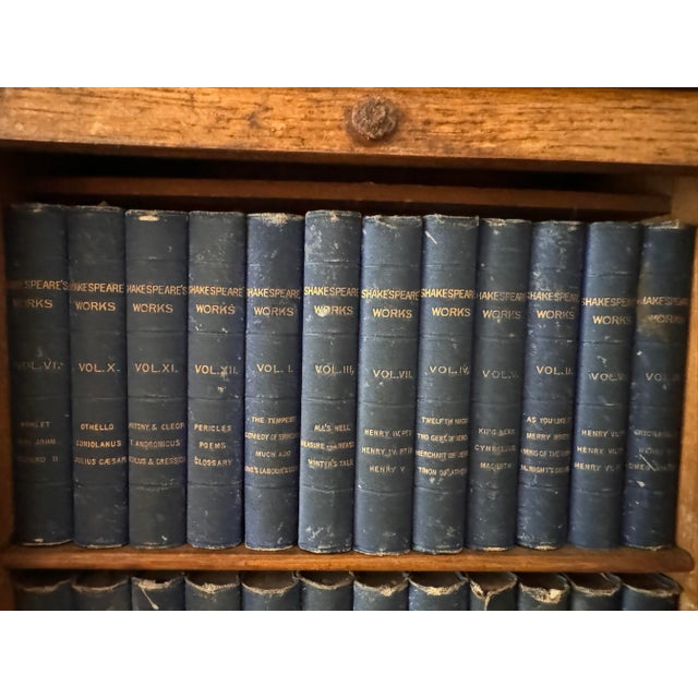Antique Late 19th Century Library of the Poets Book Set - 24 Pieces ...
