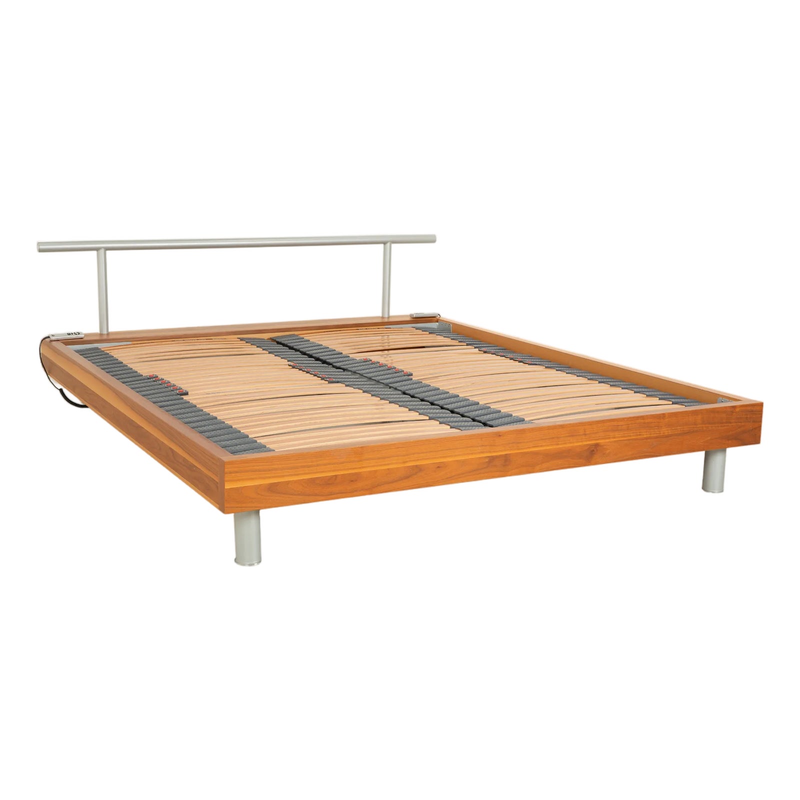 Brown Wooden Bed from Hülsta | Chairish