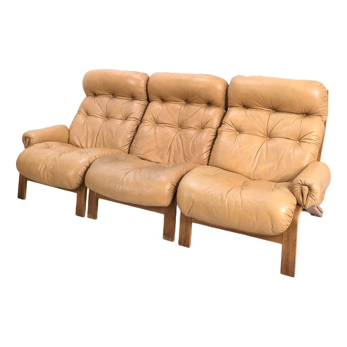 Leather Seating Elements from Rybo, Set of 4 | Chairish