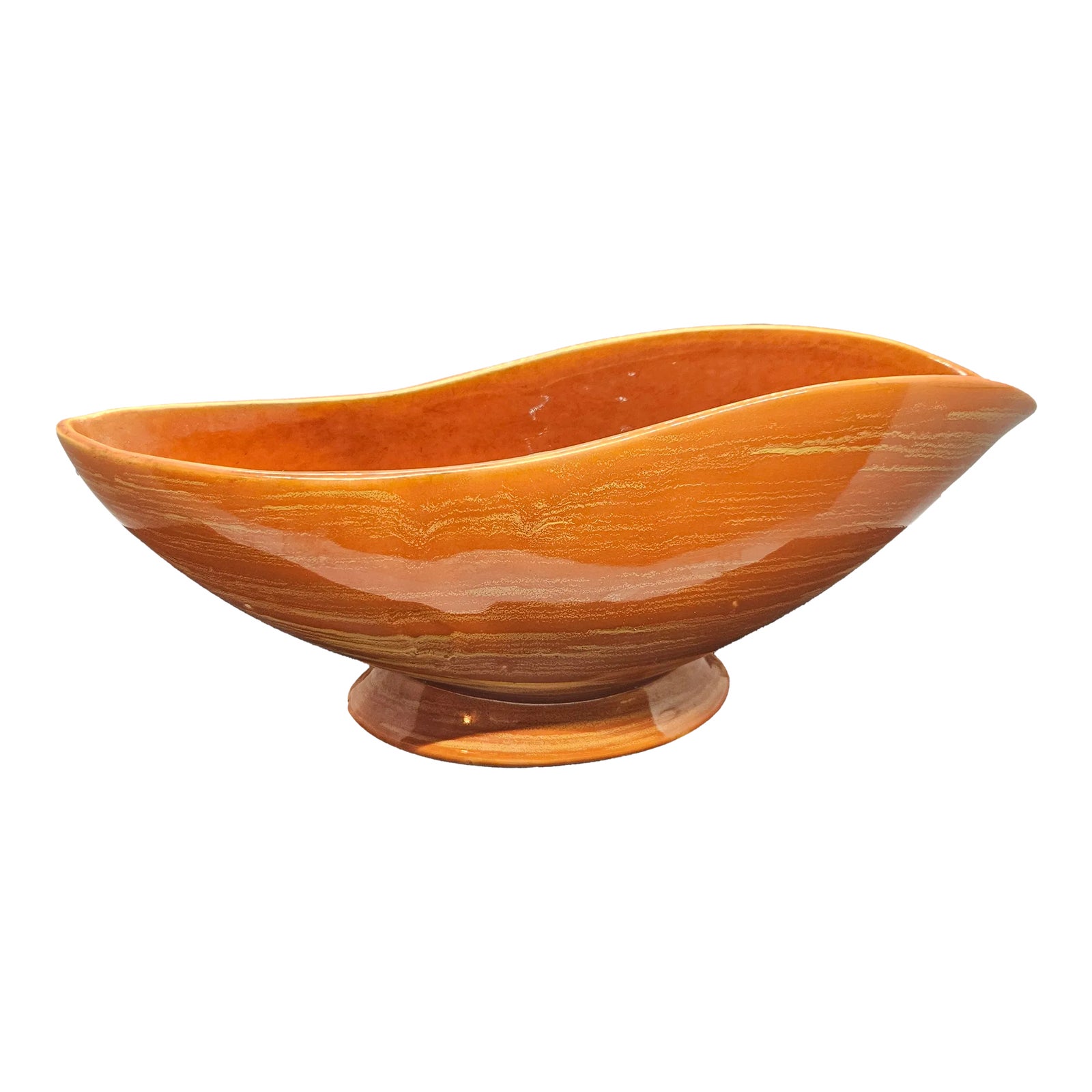 Vintage McCoy Harmony Line Midcentury 60's Orange Yellow, Marked | Chairish