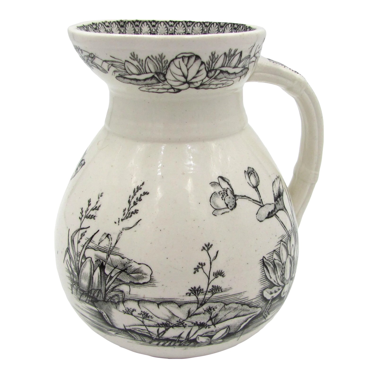 Late 19th Century Antique T & R Boote Swallow Black Transferware ...