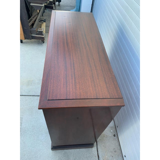 1950s Mid-Century Modern Mahogany Veneer Server | Chairish