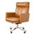 Stow Davis Mid-Century Modern Leather Executive Swivel Desk Chair ...
