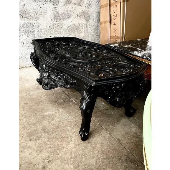 1950s Vintage French Rococo/ Baroque Style Coffee Table | Chairish