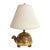 1960s Italian Ceramic Turtle Lamp & Shade | Chairish