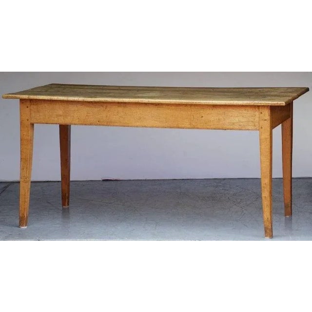 French Rectangular Farm Table of Sycamore | Chairish